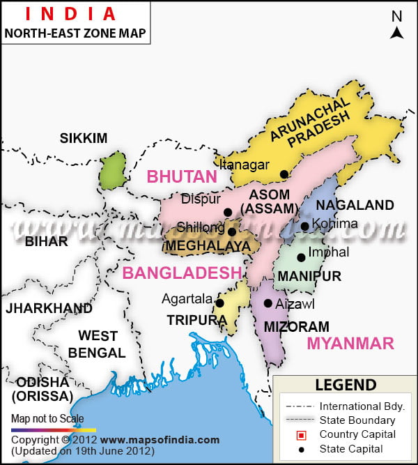 india-northeast-zone-map - ED Times | Youth Media Channel