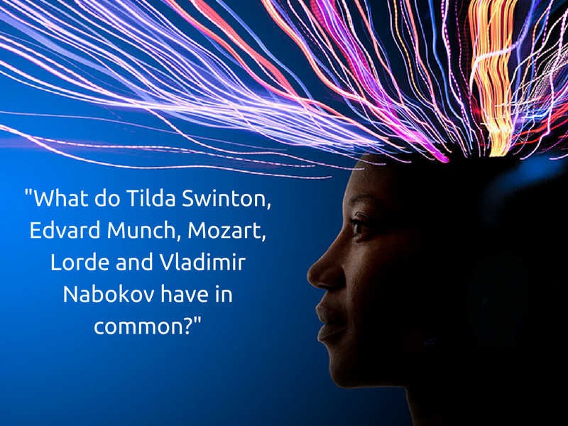 What do Tilda Swinton, Edvard Munch, Mozart, Lorde and Vladimir Nabokov ...