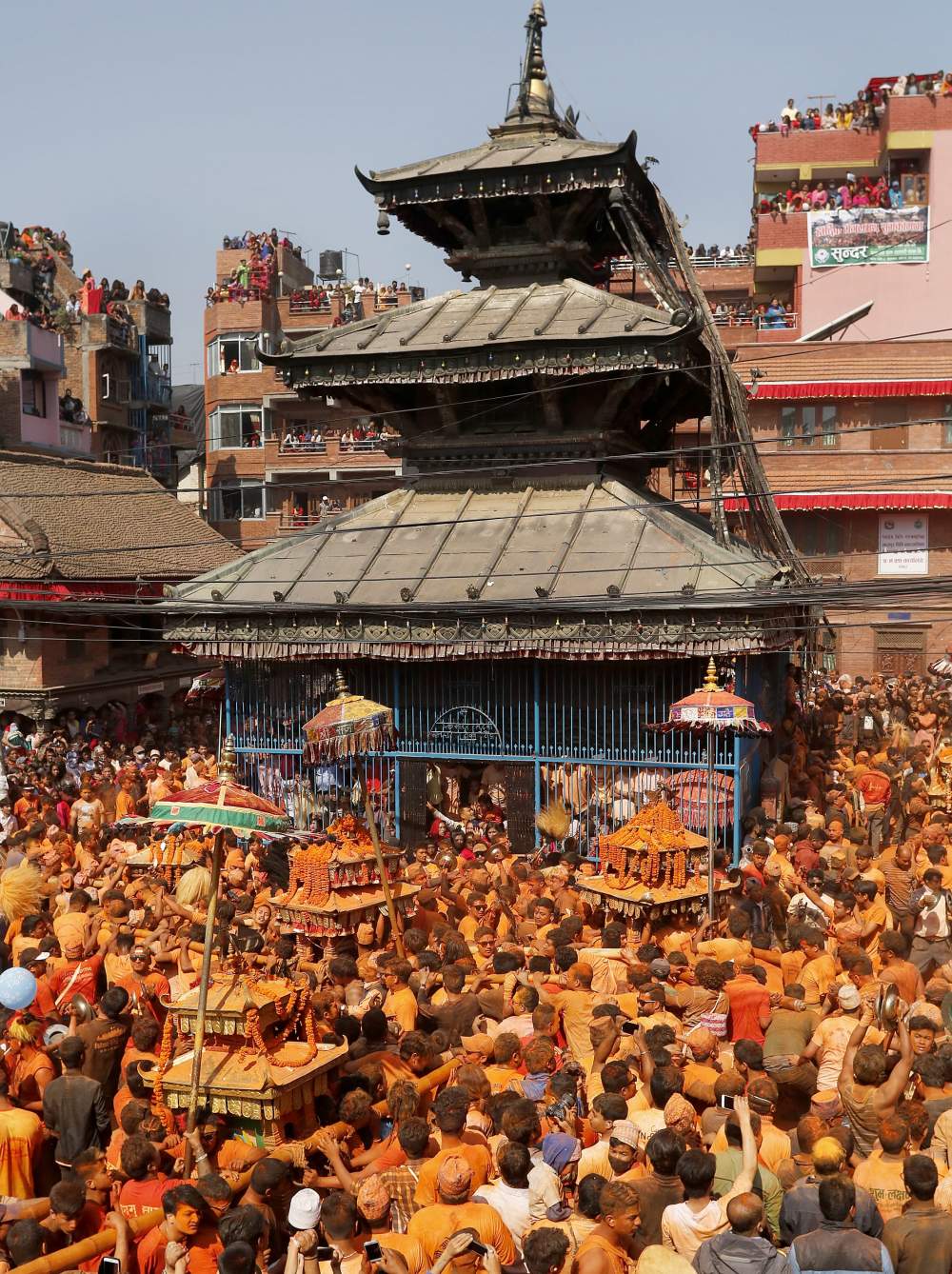 In Pics: The Sindoor Jatra Festival Of Nepal Attracts Tourists From All ...