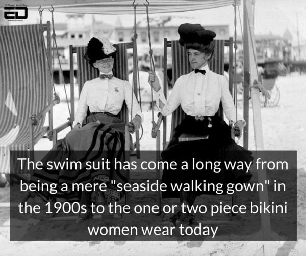 In Pics: History Of Swimsuits Which Began From Sea Side Walking Gowns in 1900s