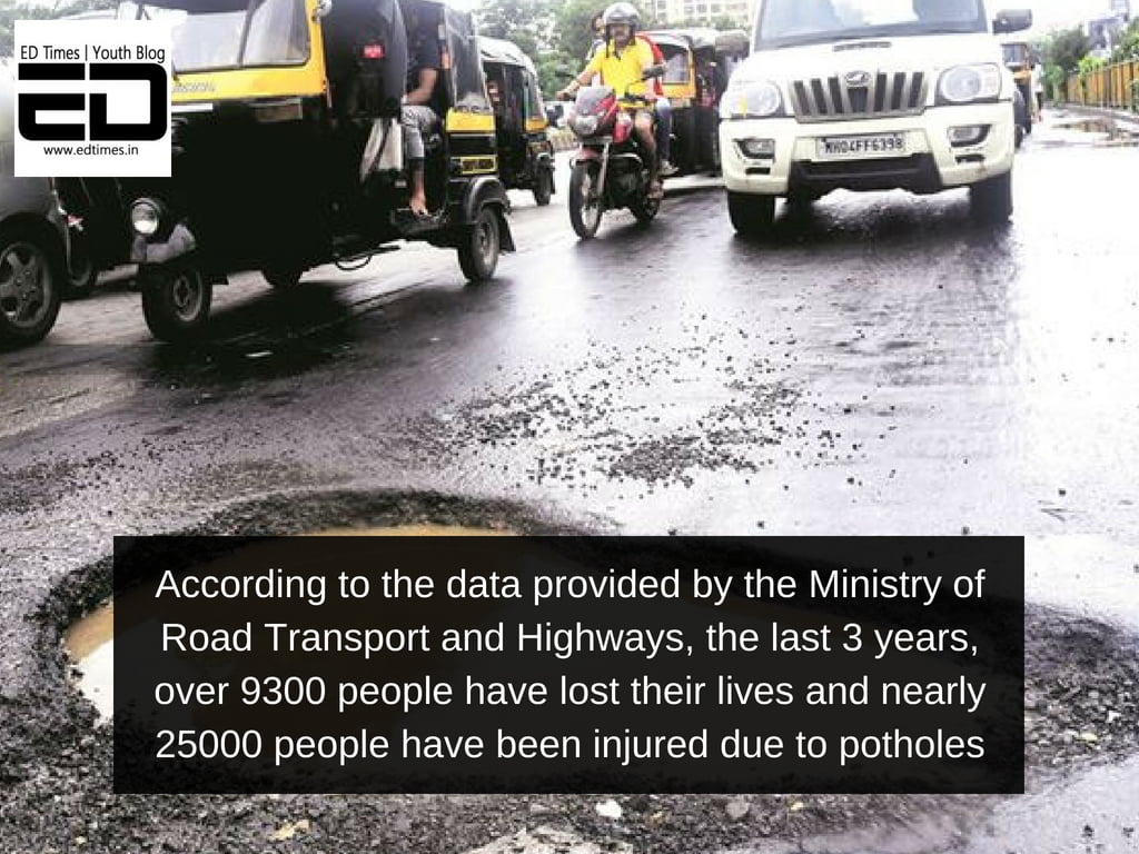 In Pics: The Story Of A Mumbai Man Who Fills Potholes On The Road In ...