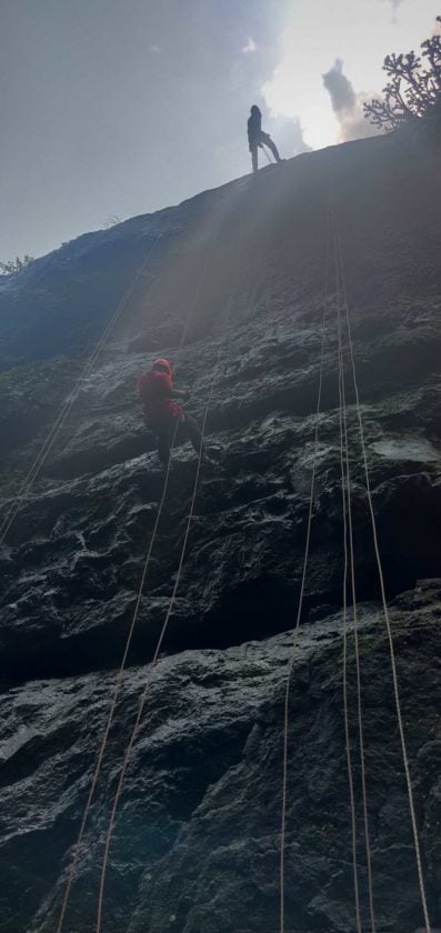 This Is What Waterfall Rappelling At Sandhan Valley Looked For Me ...