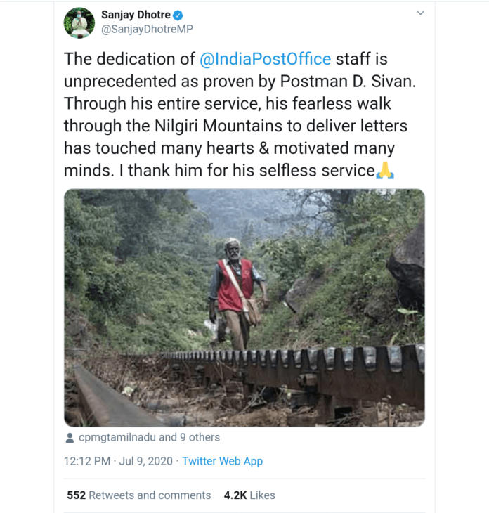 66-Year-Old Postman Walked 15 Km Through Forests And Streams Every Day ...