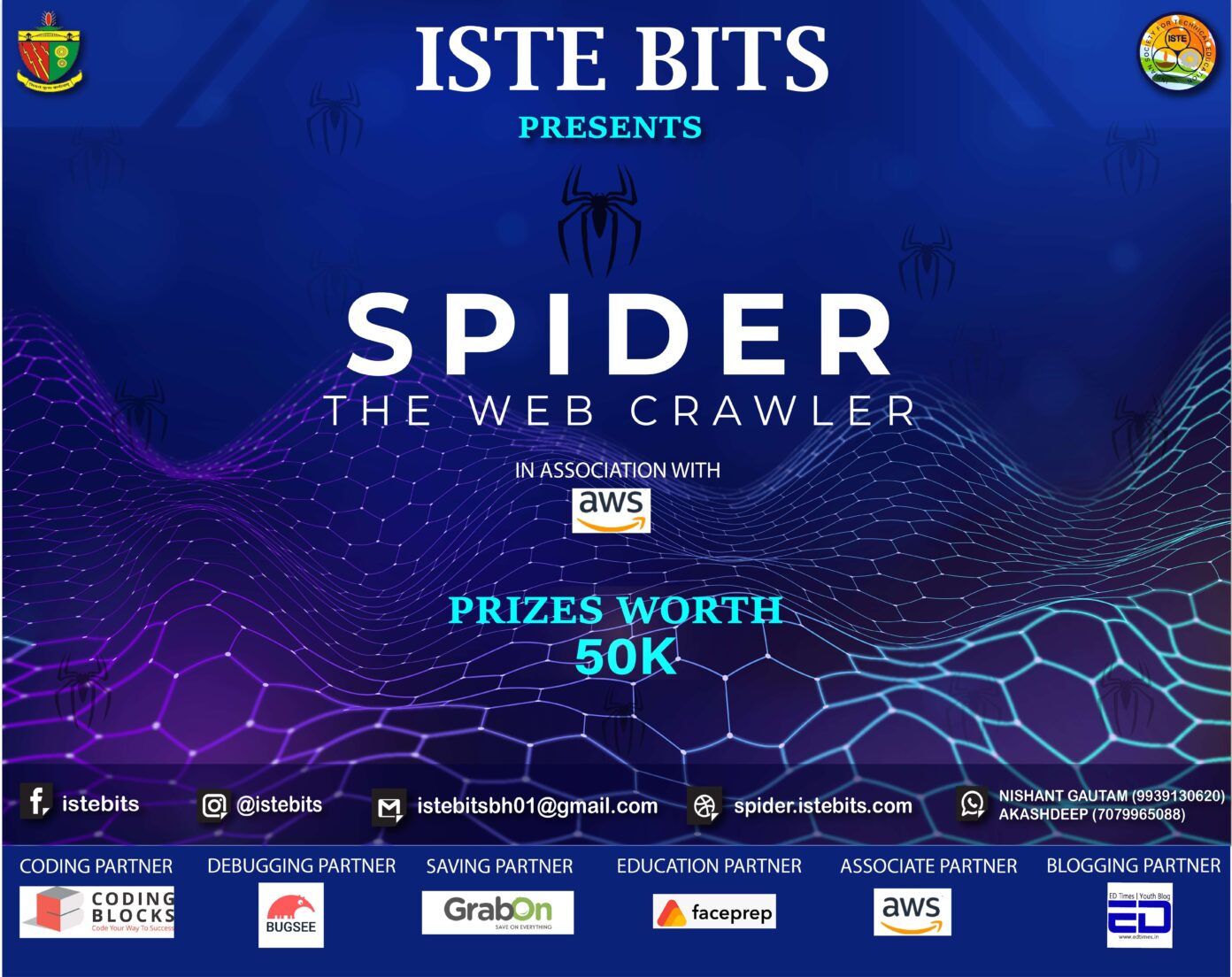 ISTE BIT's 'SPIDER: THE WEB CRAWLER' Hackathon Allows Participants To ...
