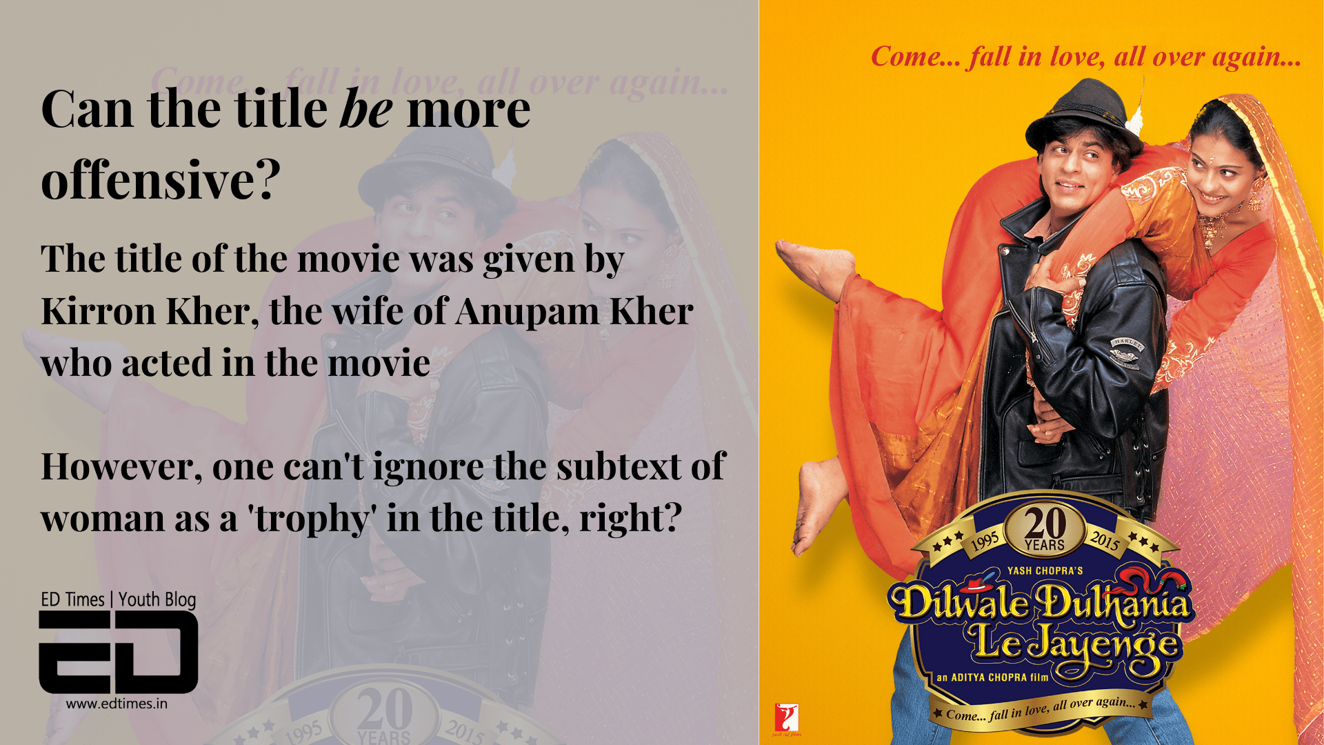 Ddlj Poster