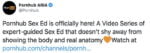 Pornhub's First-Ever Sex-Ed Video Series Does Not Shy Away From Showing ...