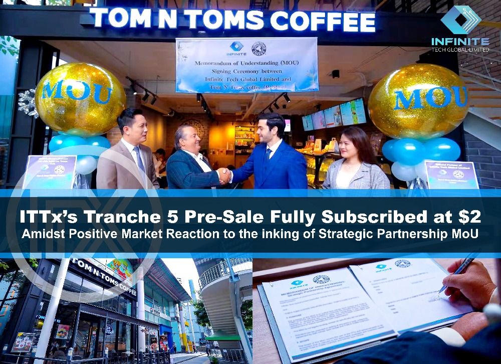 ITTx's Tranche 5 Pre-Sale Fully Subscribed at $2 Amidst Positive Market ...
