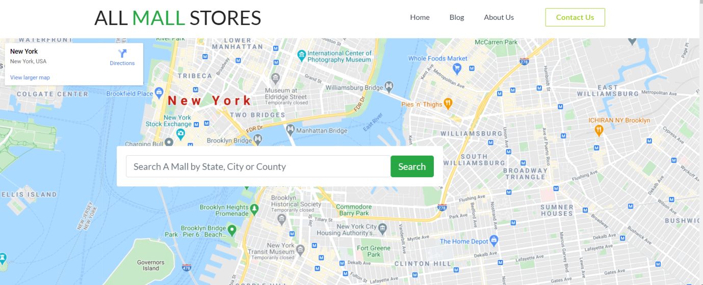 All Malls Stores the fastest online service in the US for detailed ...