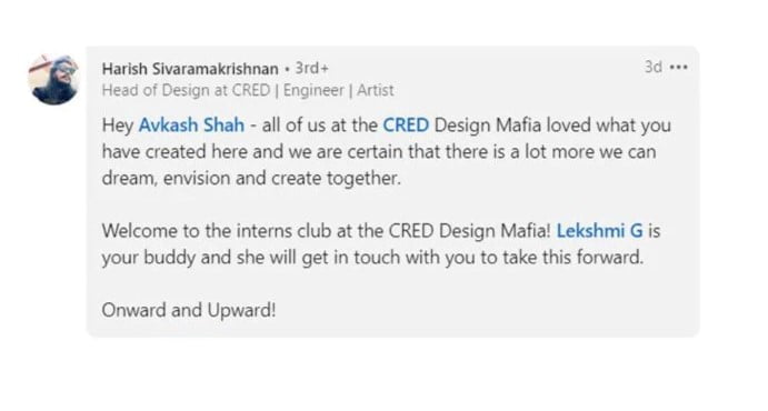 21-Year-Old's Internship Application for CRED Goes Viral, Earns Him ...