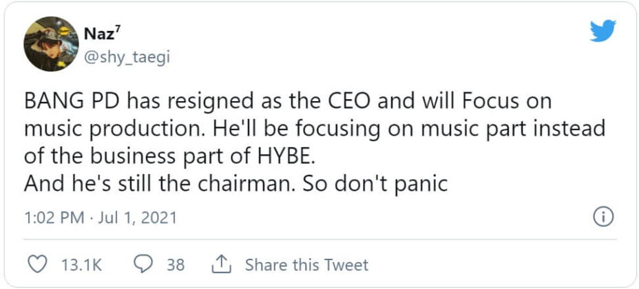 Why Did Bang Si-hyuk, The Man Who Gave Us BTS, Resign From HYBE's CEO ...