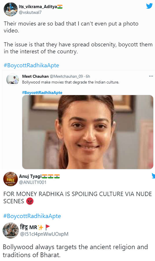 BoycottRadhikaApte-trends-on-Twitter-after-netizens-post-their-bold ...