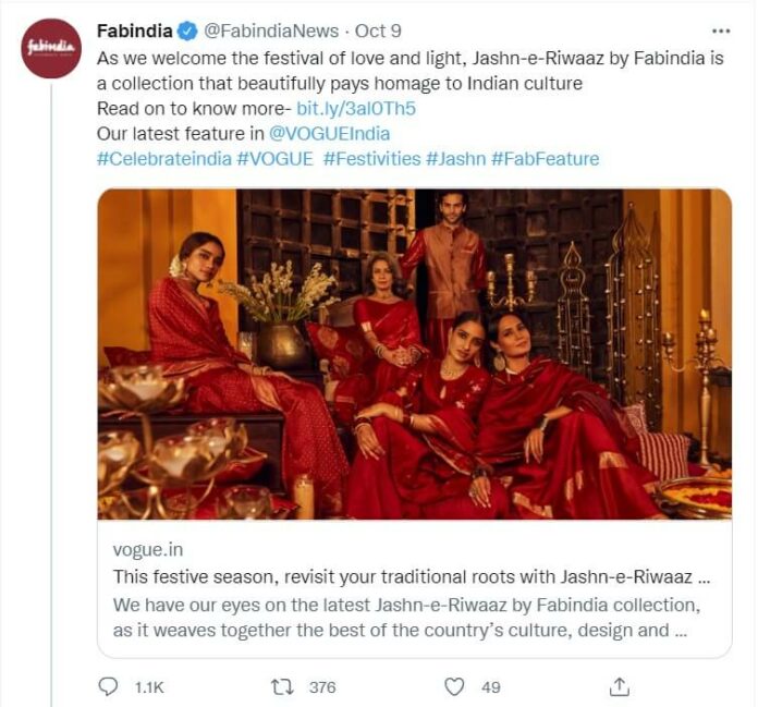 Fabindia Accused Of De-Hinduising Diwali; Calls Collection ‘Jashn-e ...