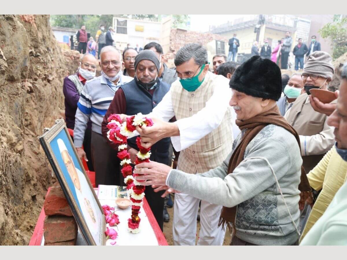 The foundation stone of one-of-a-kind and first in the world Garbh ...