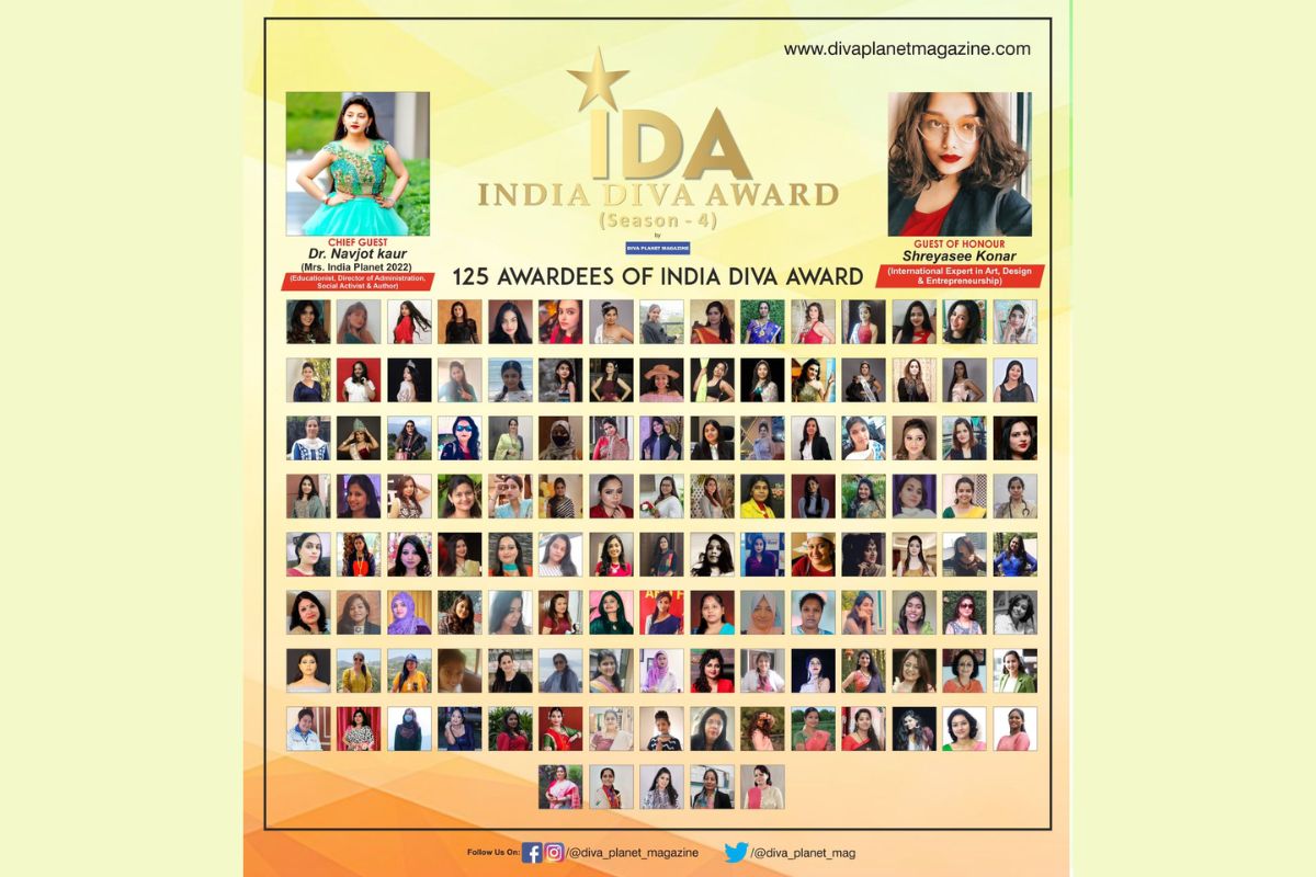 India Diva Award (IDA) 2022 (Season 4) organised by Diva Planet ...