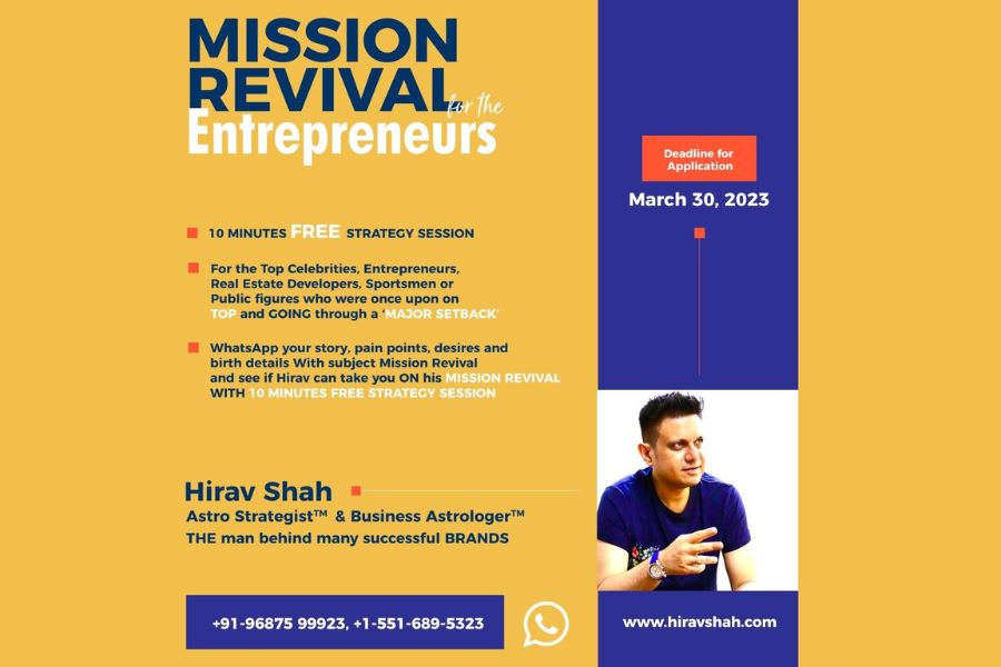 Meet Hirav Shah – The Renowned Astro Business Strategist On A Mission ...