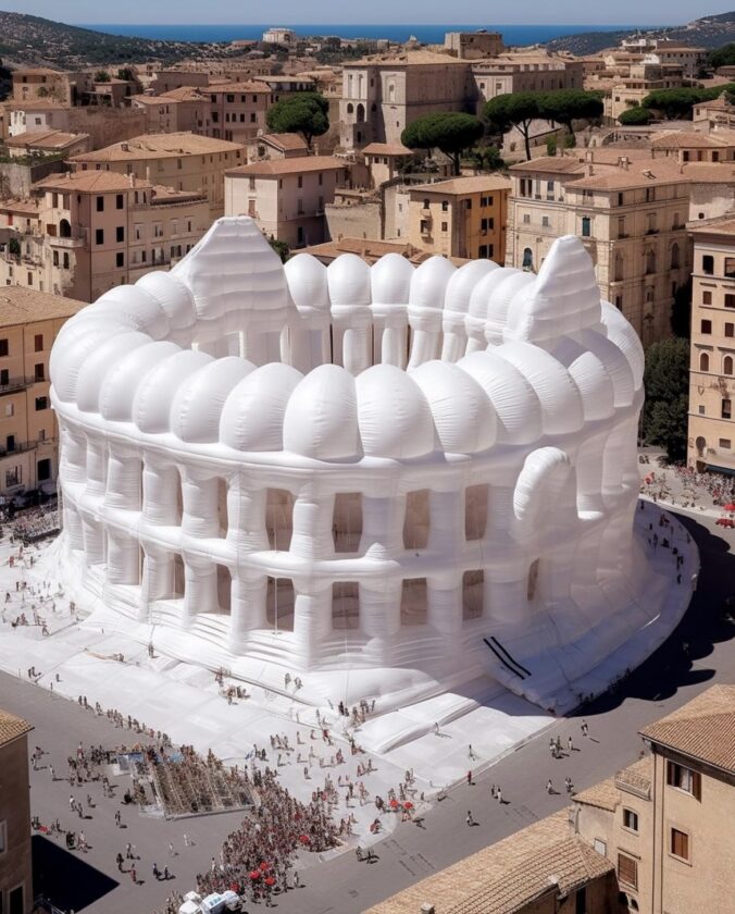 In Pics: AI Creates World's Most Popular Monuments Into Inflatable Versions