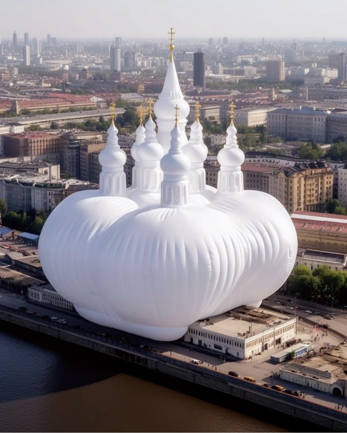 In Pics: AI Creates World's Most Popular Monuments Into Inflatable Versions