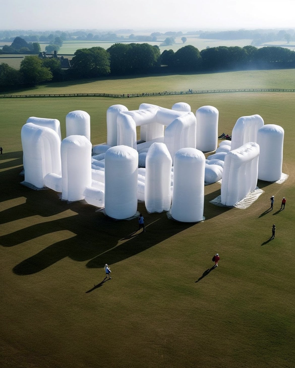 In Pics: AI Creates World's Most Popular Monuments Into Inflatable Versions