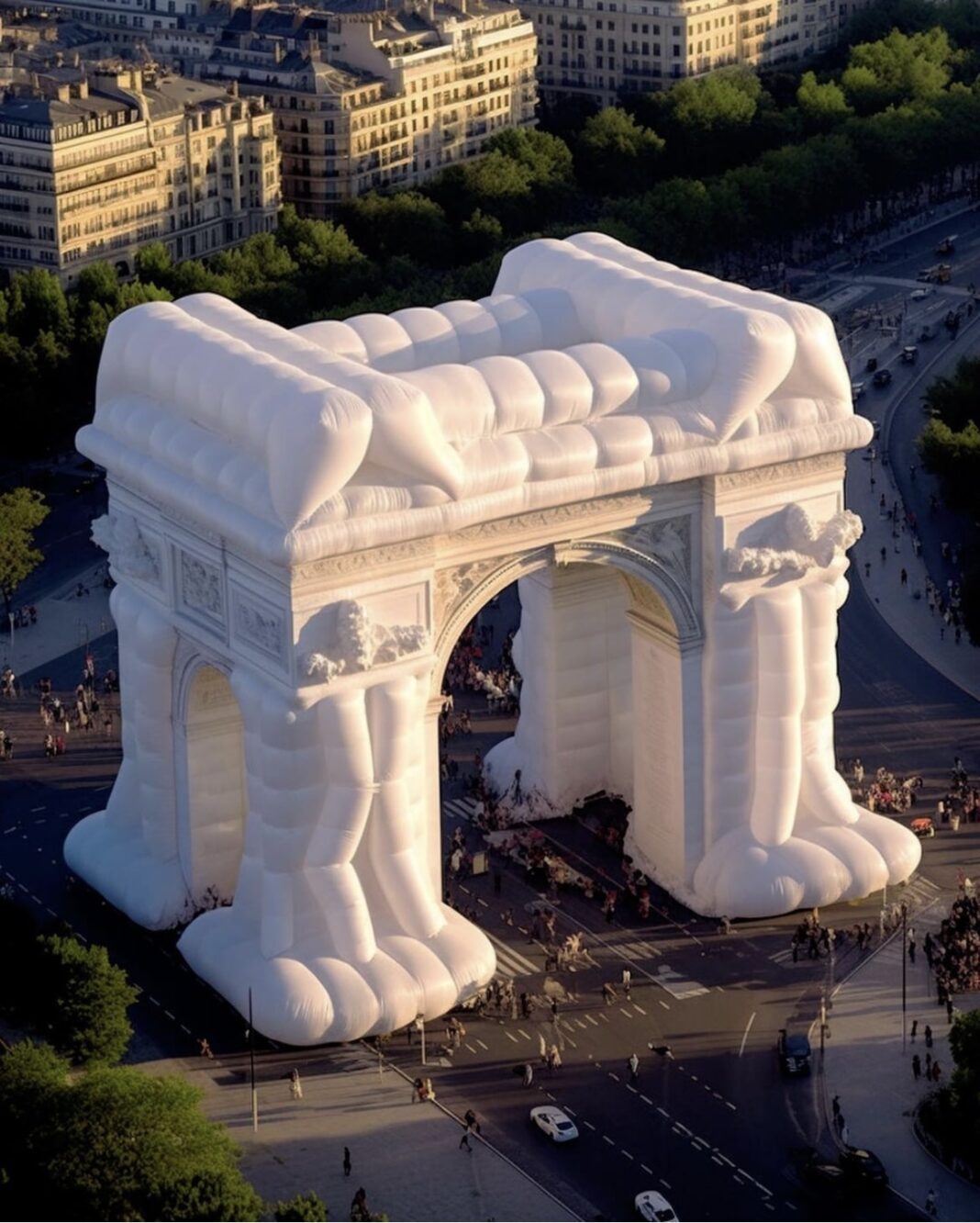 In Pics: AI Creates World's Most Popular Monuments Into Inflatable Versions