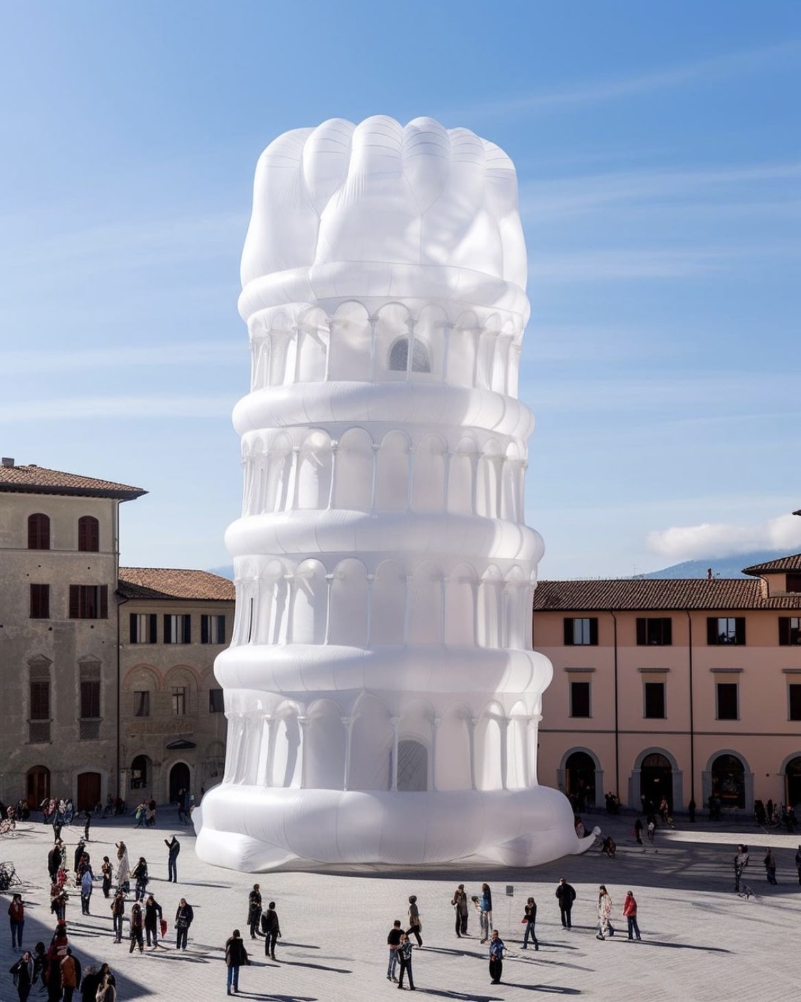 In Pics: AI Creates World's Most Popular Monuments Into Inflatable Versions