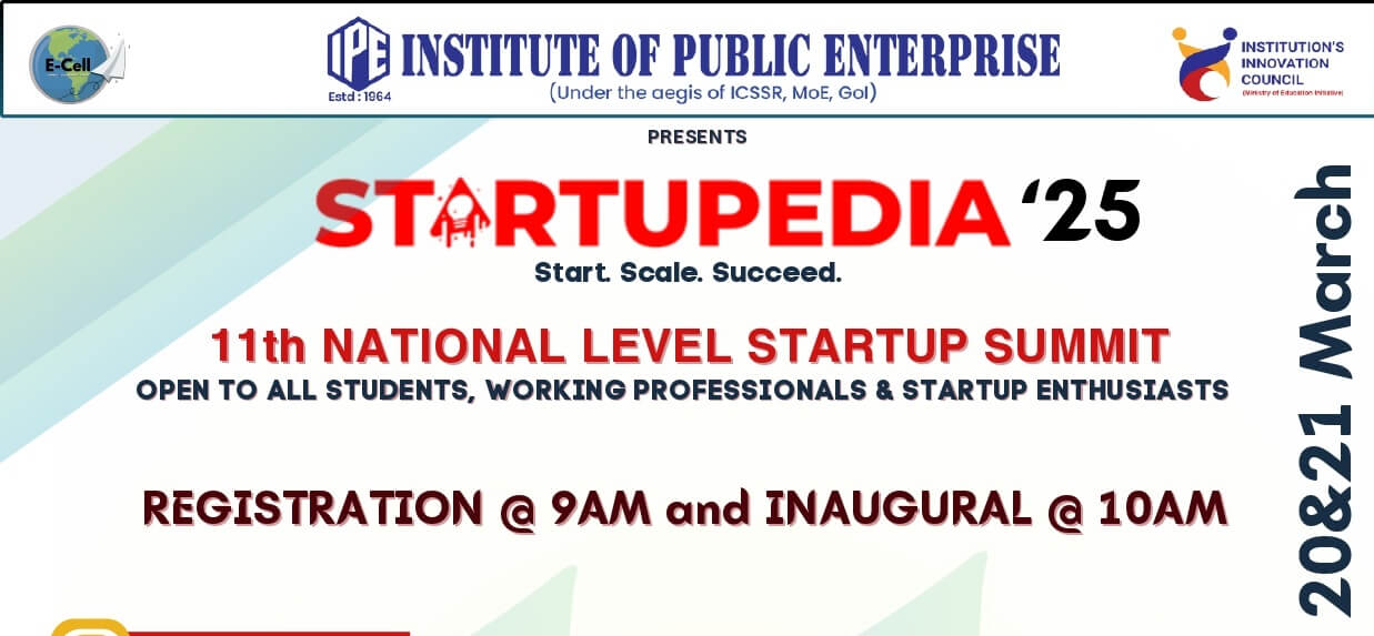 IPE's National-Level Startup Summit Startupedia 2025 Will Ignite The ...